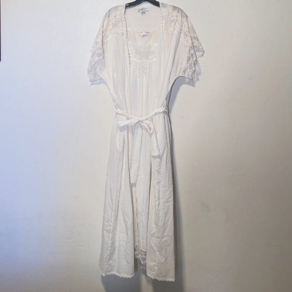 Vintage | Intimates & Sleepwear | Vintage Carole Hochman 0 Cotton Robe ...